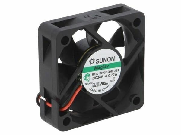 Вентилятор SUNON MF50152V2-A99-A, 24 В DC, 50 x 50 x 15 мм, подшипник Vapo, 21,97 куб. м/ч, 29 дБА