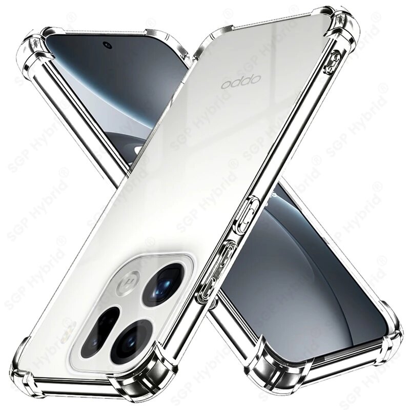 Чехол для Oppo Find X9 Pro 5G, силикон, прозрачный