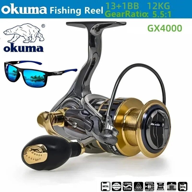 Спиннинговая катушка Okuma GX 1000-7000 GX4000