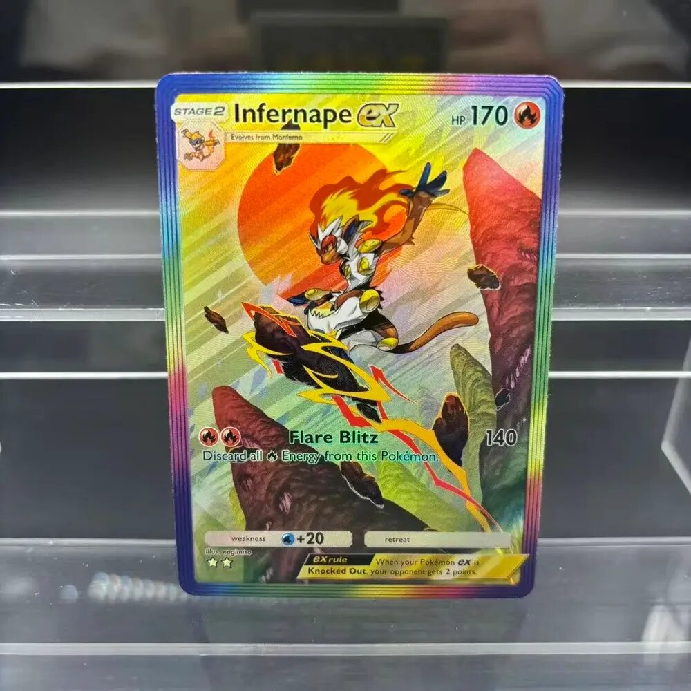 Самодельные коллекционные карты TCG: Пикачу, Гэлэйд, Мисмагиус. Одиночная аниме-карта для классической игры, подарочная игрушка