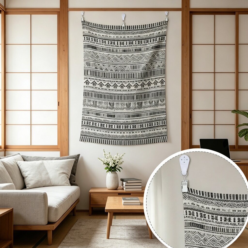 24 штук прочных настенных крючков для ковров и декора