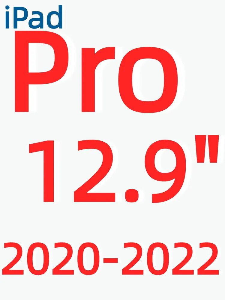 Чехол для iPad Pro (2020/2021/2022) 12.9" Прозрачный чехол-панель