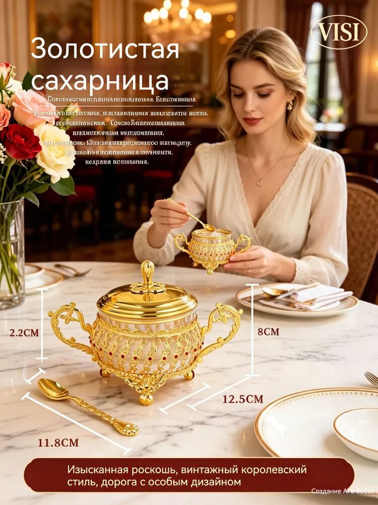 Сахарница, диаметр 15 см, 1 шт