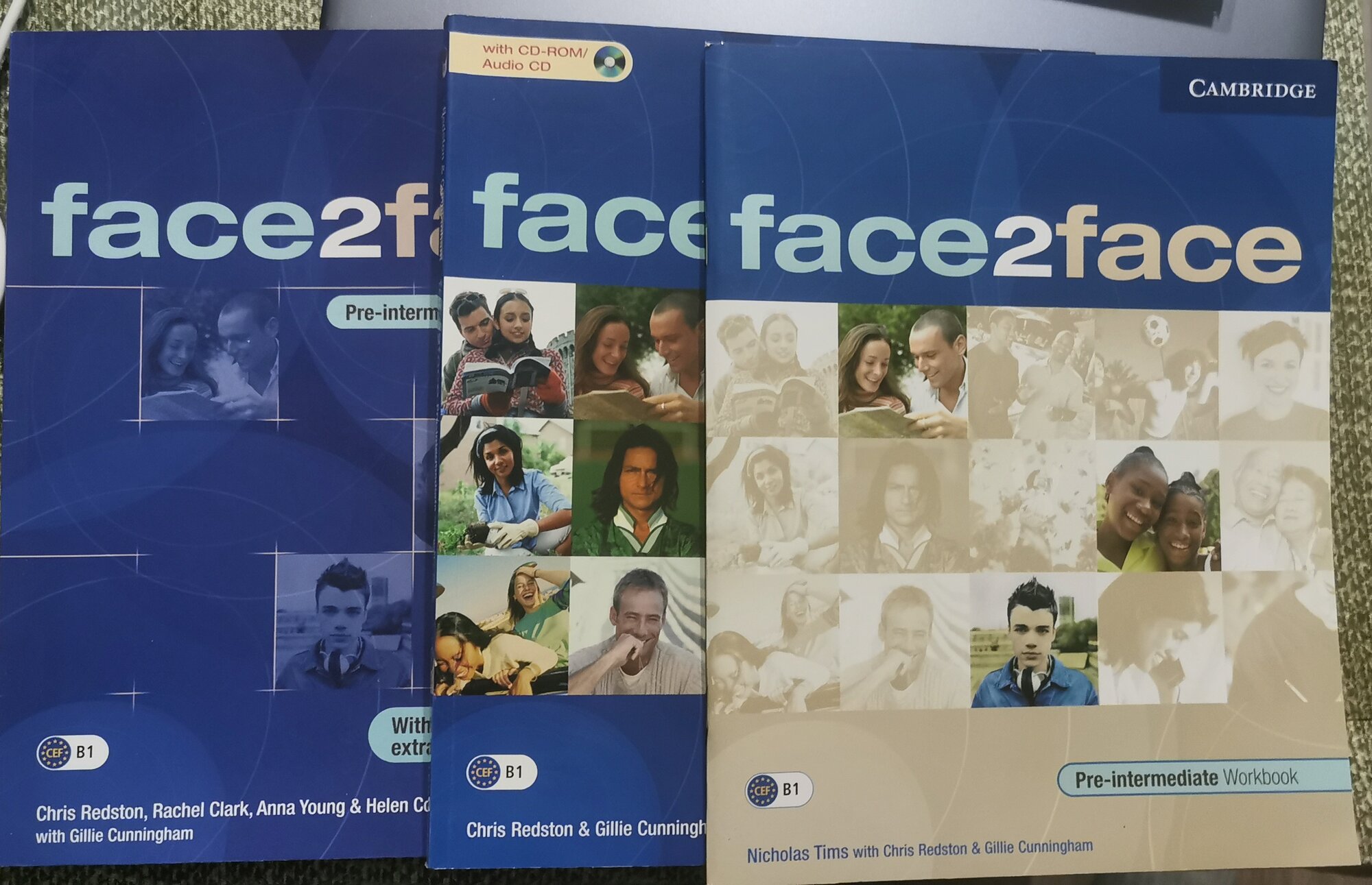 Face2face pre-intermediate. Полный комплект: Учебник + Рабочая Тетрадь + CD/DVD face 2 face(книга для учителя в подарок)