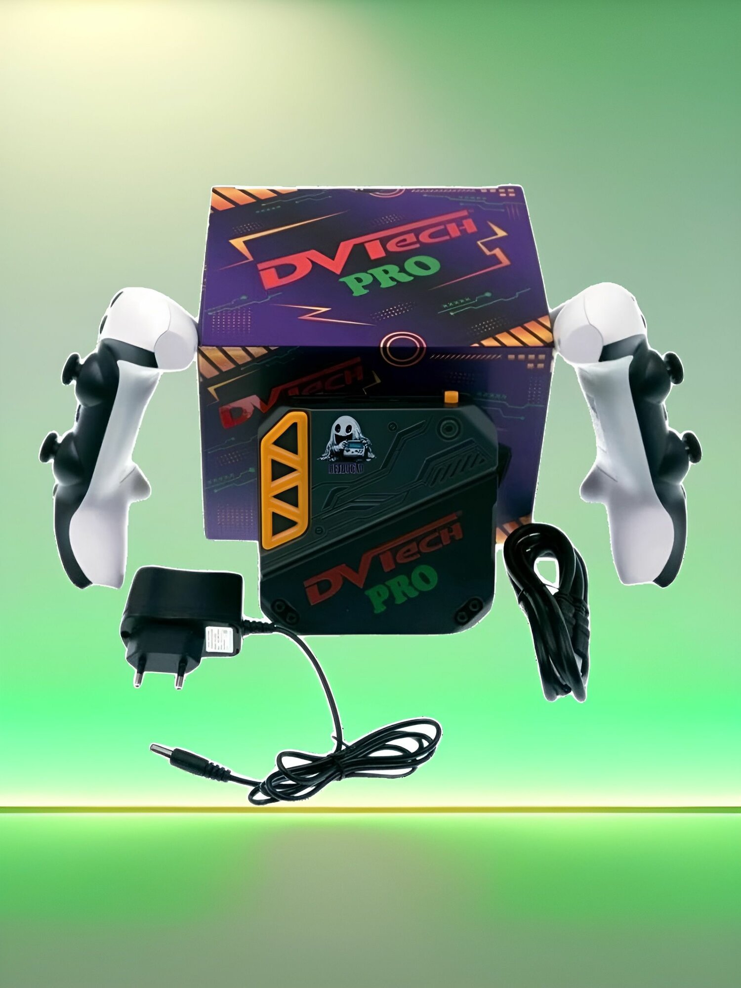 DVTech PRO мультиплатформенная игровая консоль ностальгическая ретро-аркадная игра, с беспроводным геймпадом