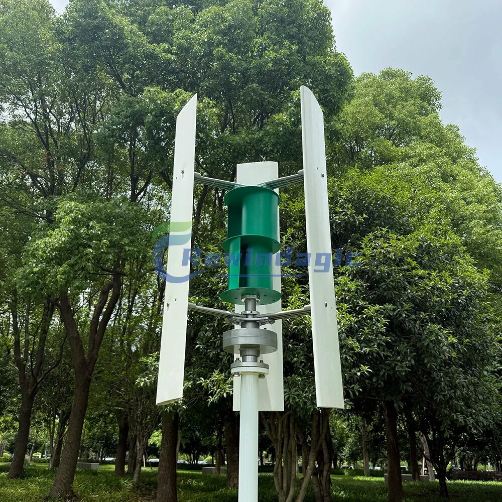 Ветрогенератор HS 5000 Вт 10 кВт для кемпинга и дома 12В Wind Turbine Only, Green Drum, 48 В, 10KW