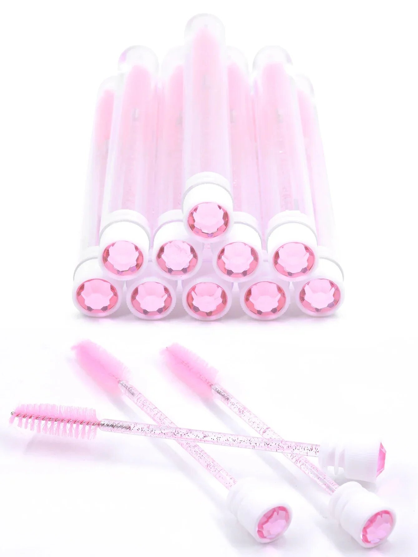 Набор из 10 многоразовых щеточек для ресниц ZXZZS pink-SG-10PCS