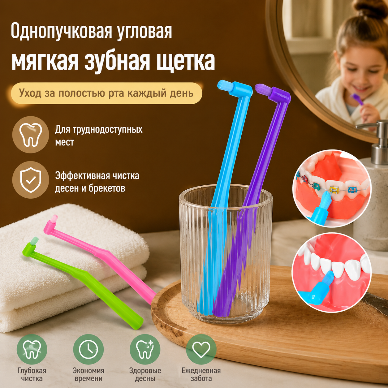 Зубная щетка щетка interзубная revyline s1200 unitufo