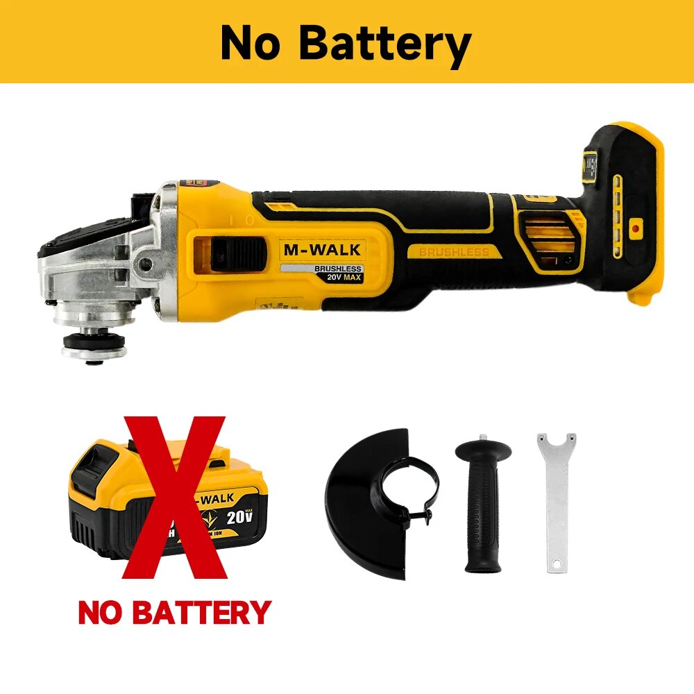 М-WALK Бесщеточная Угловая Шлифовальная Машина 125 мм 100mm No Battery