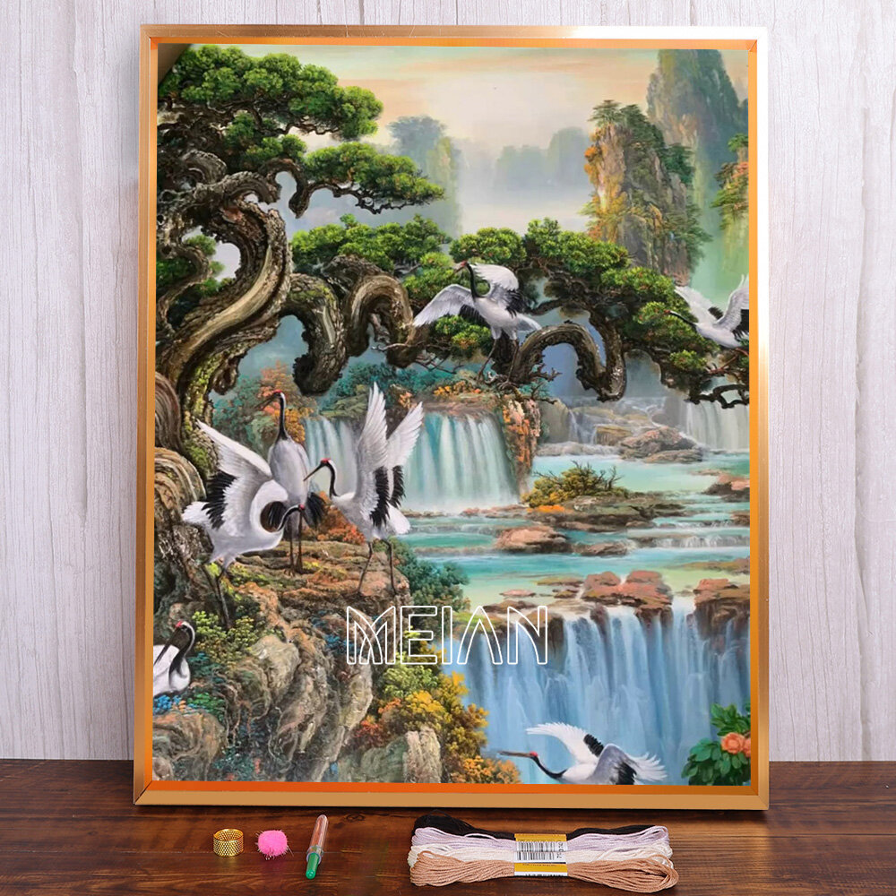 MEIAN Набор для вышивания,30x40CM,11CT,40 цветов