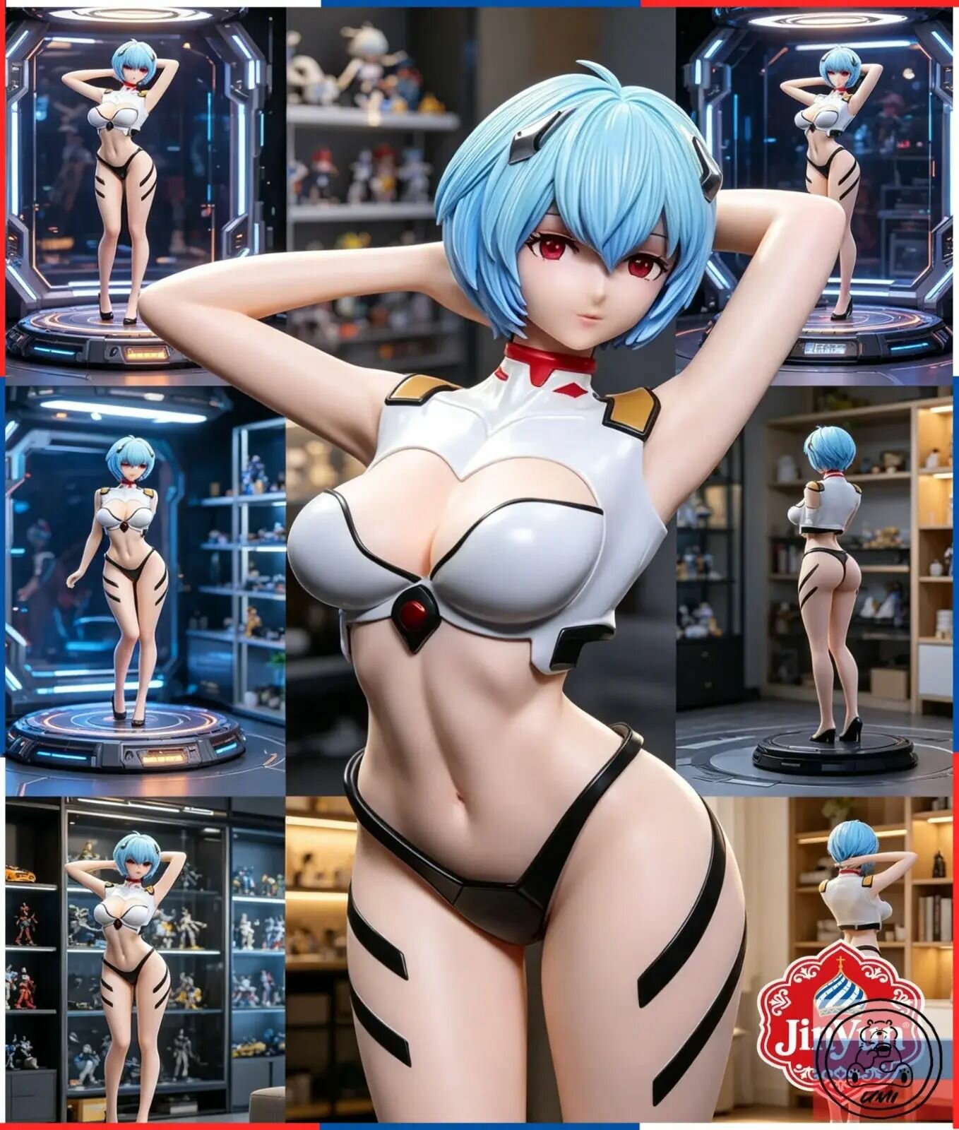 Фигурка Аянами Рей (Ayanami Rei) в гоночном стиле 22 см Евангелион