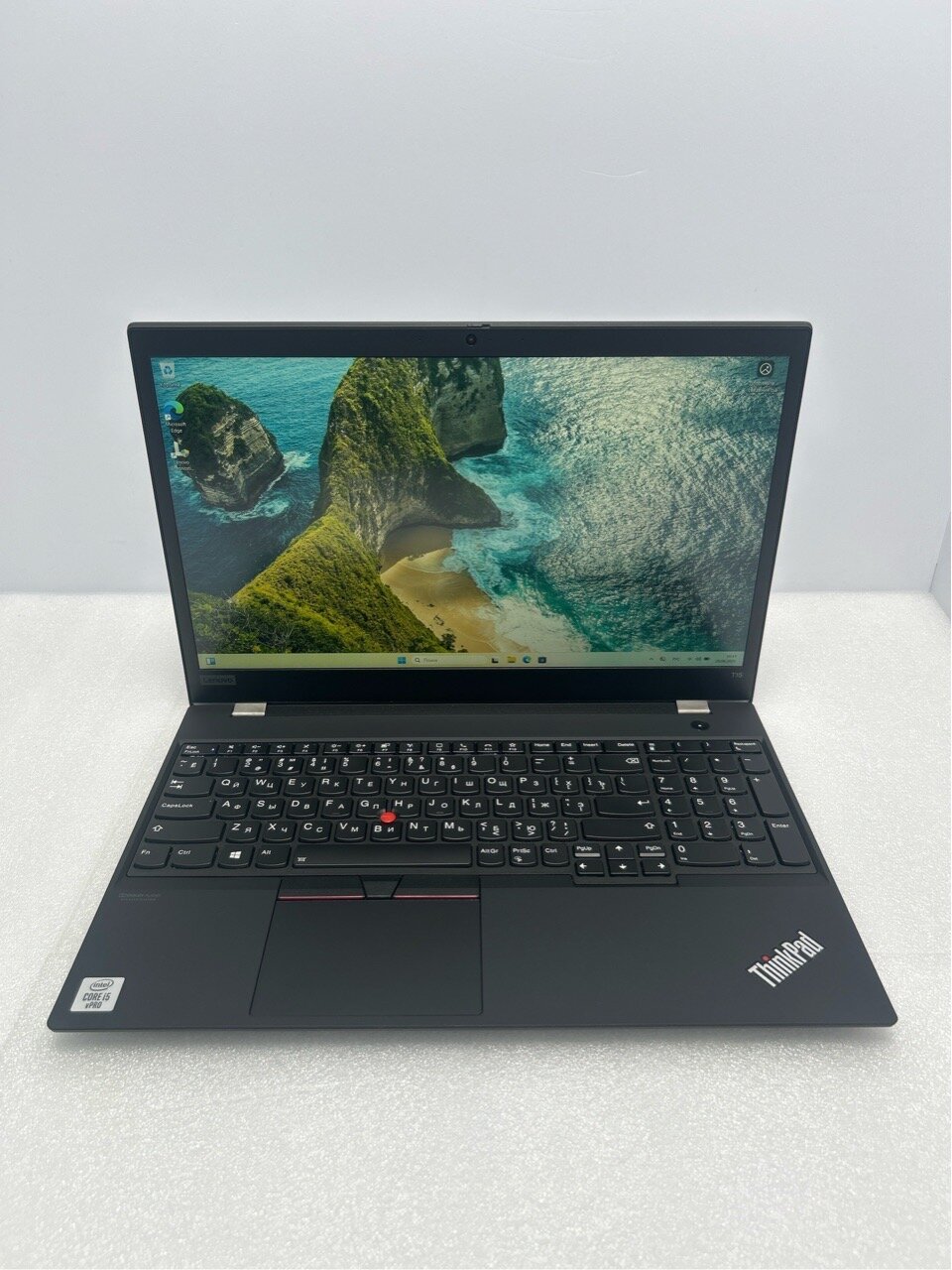 Ноутбук Lenovo T15 (20S7S4B50R) 15.6"/Intel Core i5-10310U/RAM 16 GB/SSD 512 GB/Intel UHD Graphics/1920*1080/IPS/Windows 11/Подсветка - кл:LED/черный. Состояние: B1