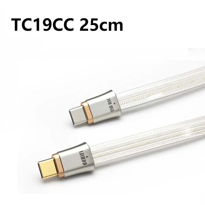 DdHiFi TC19CC чистый серебристый USB-C в USB-C OTG цифровой сигнальный кабель,