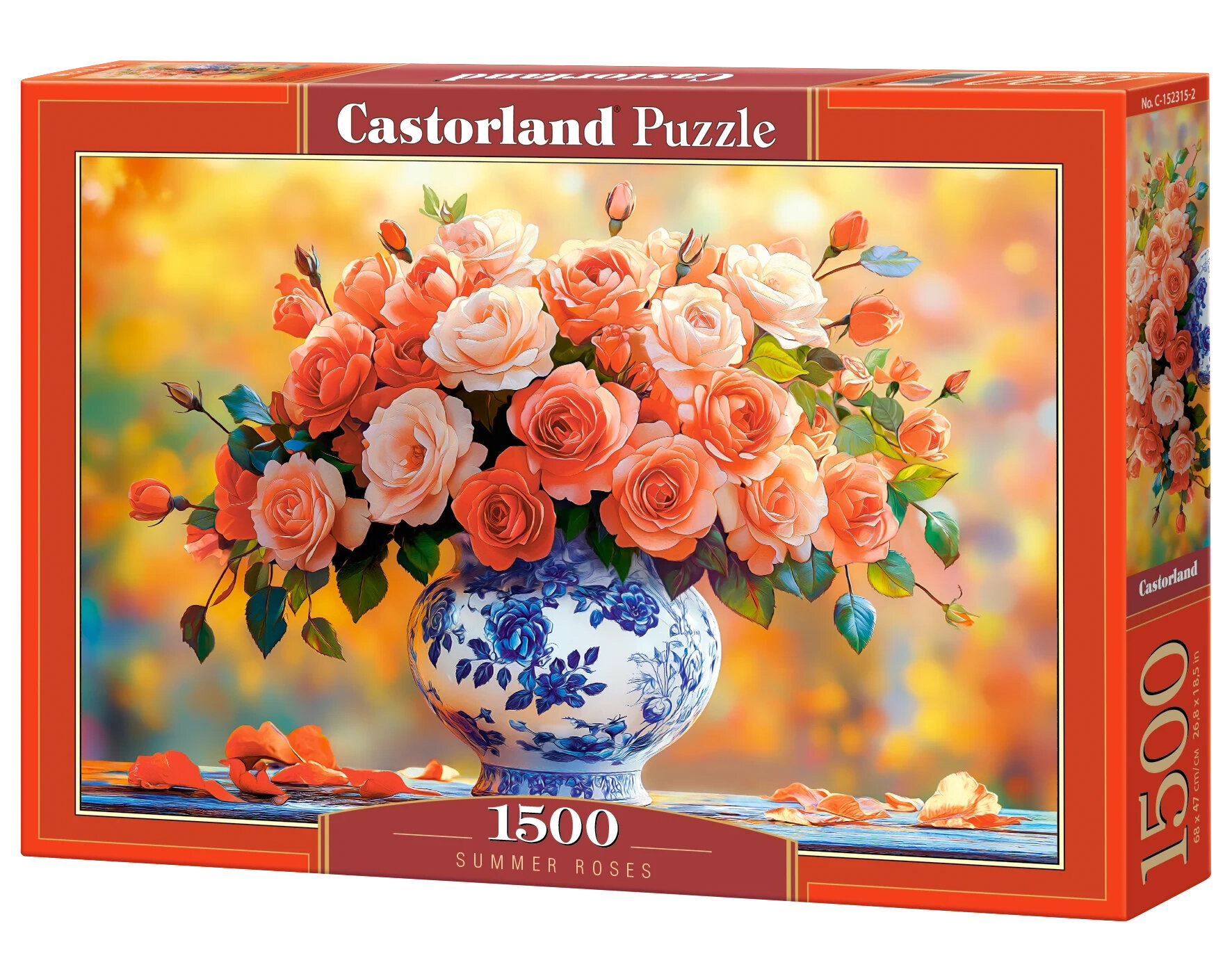 Пазл для взрослых Castorland 1500 деталей, элементов: Летние розы