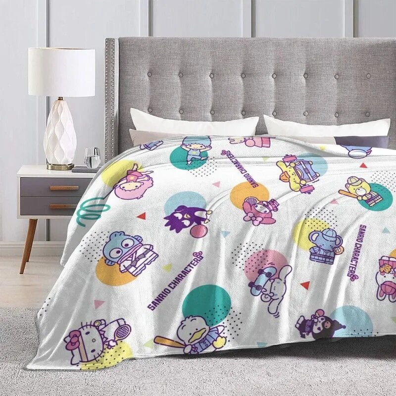 SANRIO Плед с фотопринтом Куроми, Фланель, 100 см х 75 см