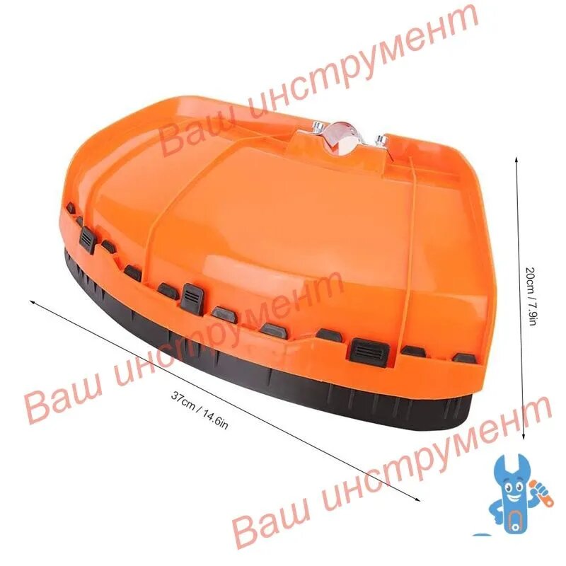 Универсальный щиток для кустореза, защита для газонокосилки, легкий пластиковый триммер для травы, защитная крышка для лезвия 26 мм/28 мм, цветслучайный