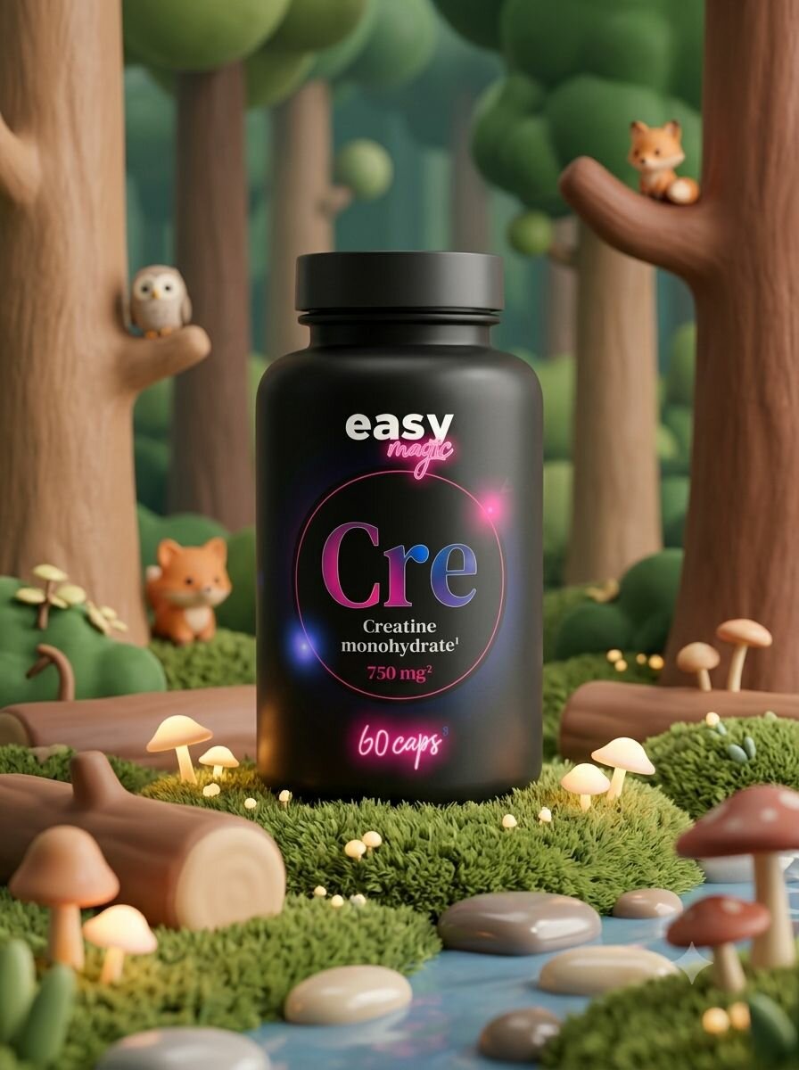 Креатина моногидрат (Creatine monohydrate), 60 капсул