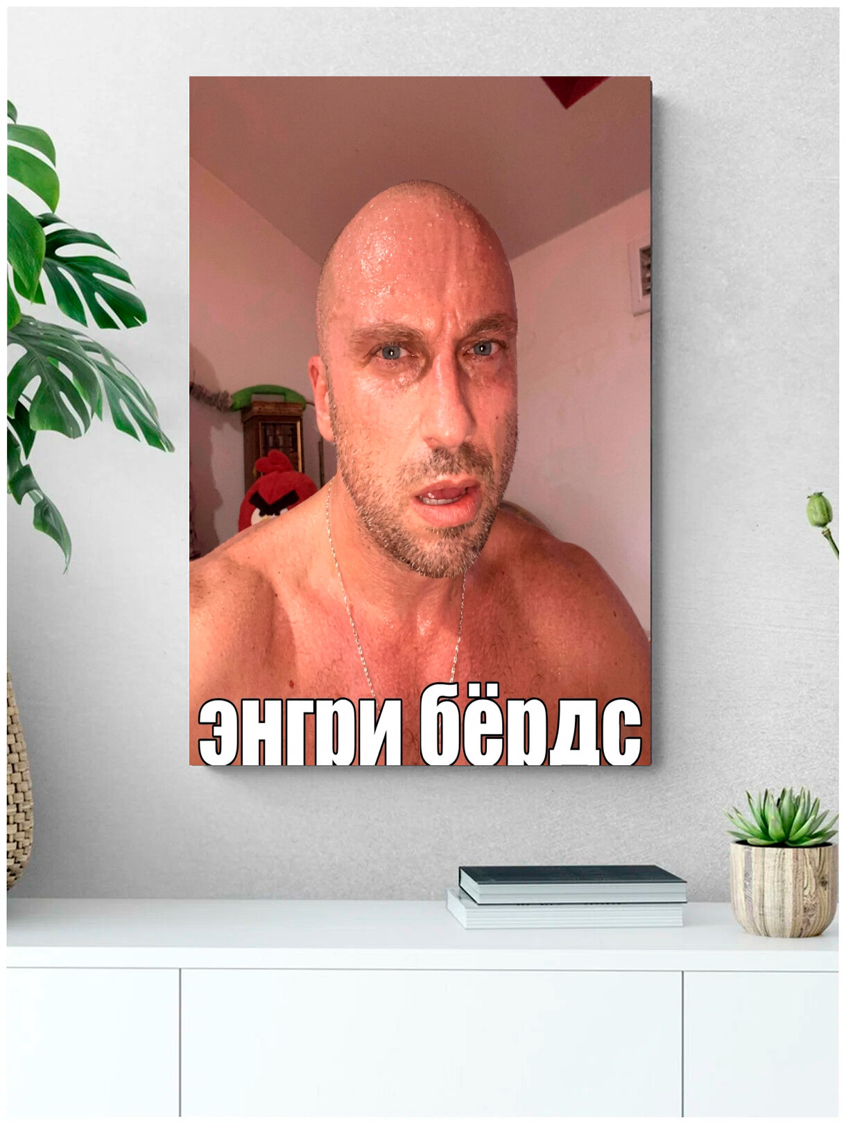 Плакат-мем "Энгри бёрдс"