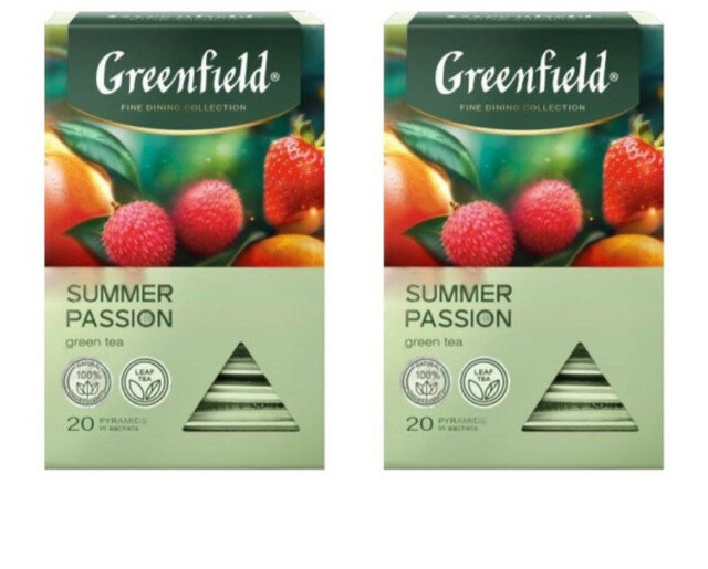 Greenfield Чай пирамидка Самма Пэшн ,1.9г x 20шт, 38г, 2шт