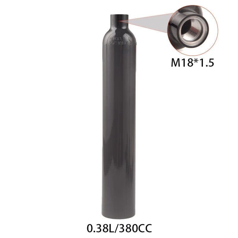 Алюминиевый воздушный цилиндр HPA 380cc