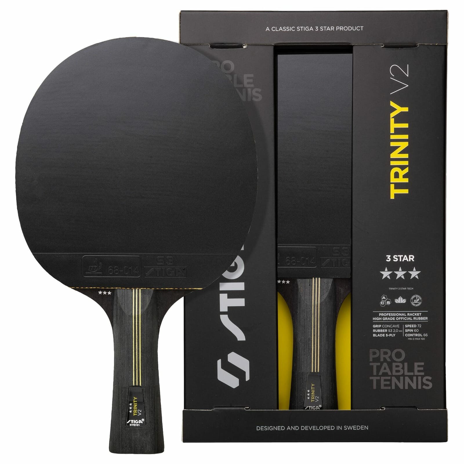 DECATHLON ракетка для настольного тенниса decathlon trinity v2, 3 звезды