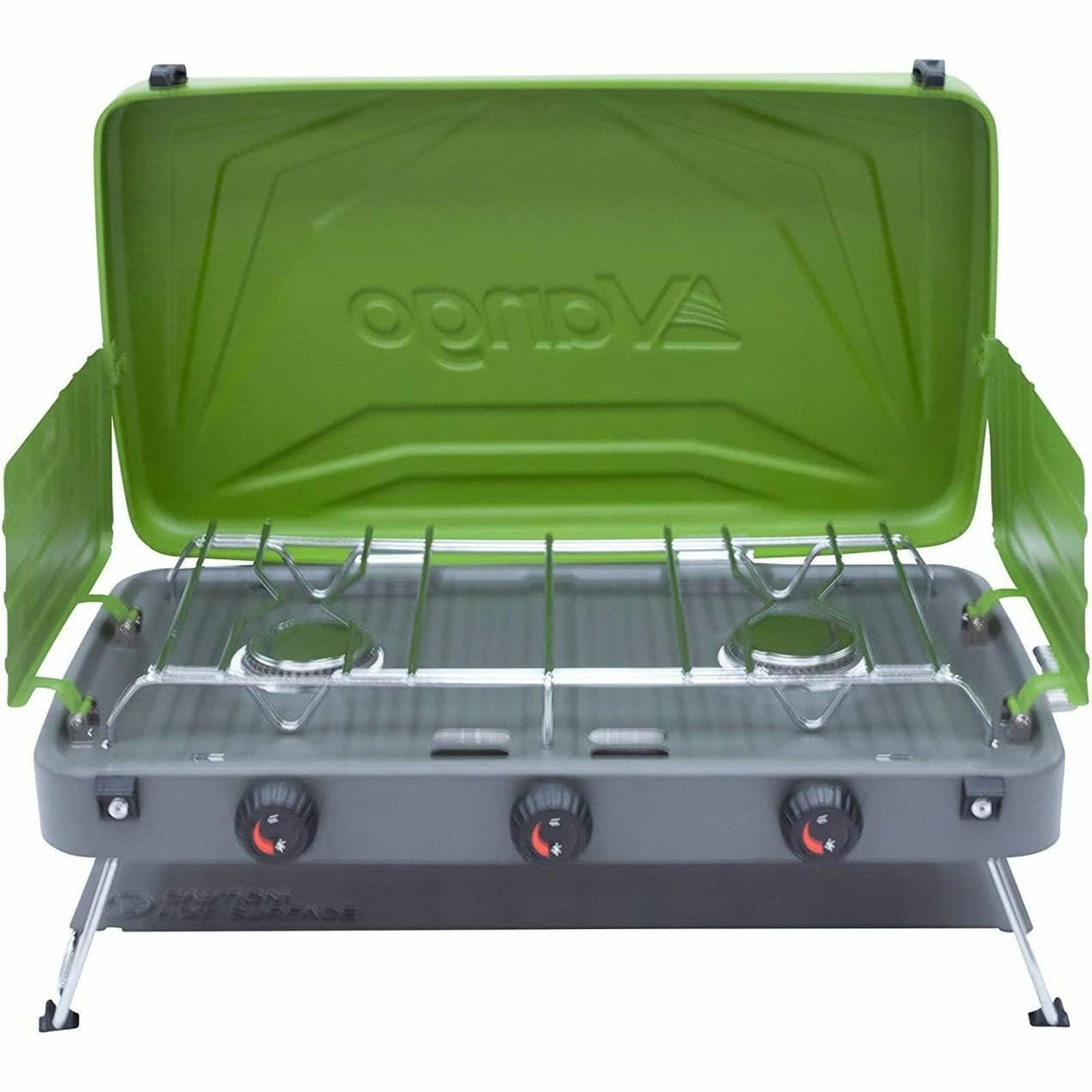 DECATHLON плита с грилем Vango Combi IR Grill Compact, серый/зеленый