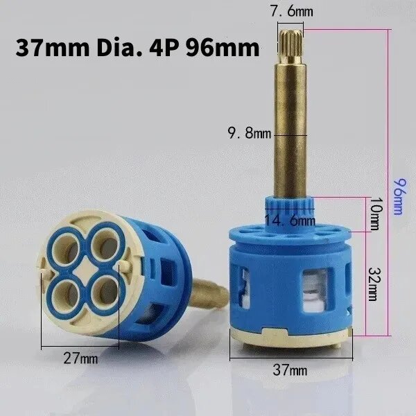 Картридж для смесителя из латуни 37mm Dia. 4P 96mm