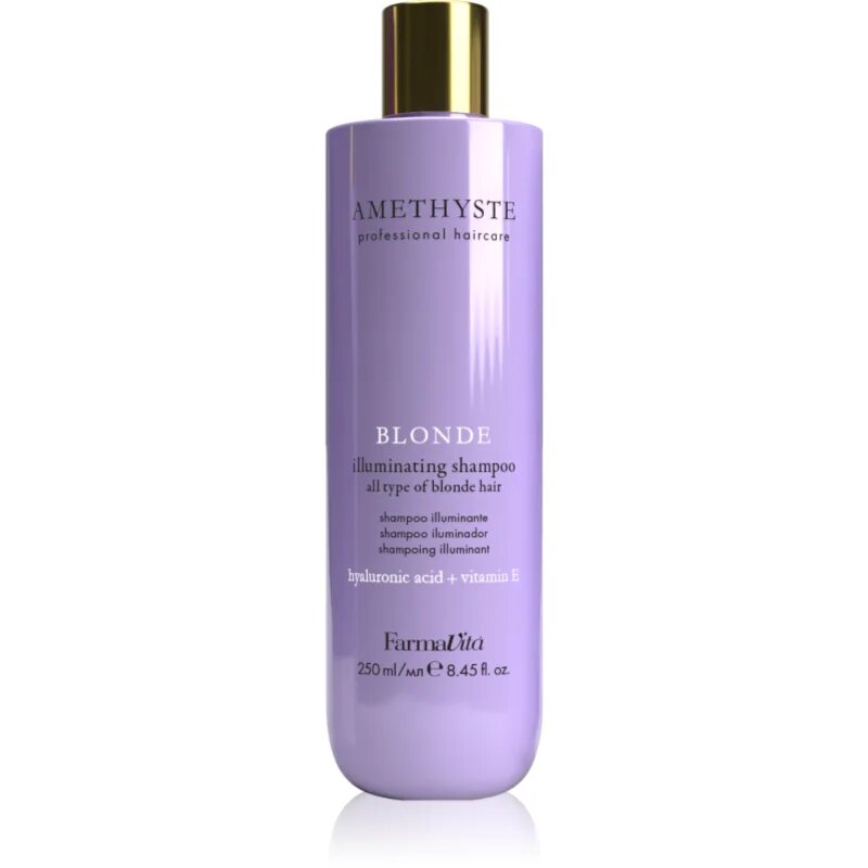 Шампунь для осветленных волос увлажняющий Farmavita Amethyste Prof Blonde Illuminating Shampoo 250 мл