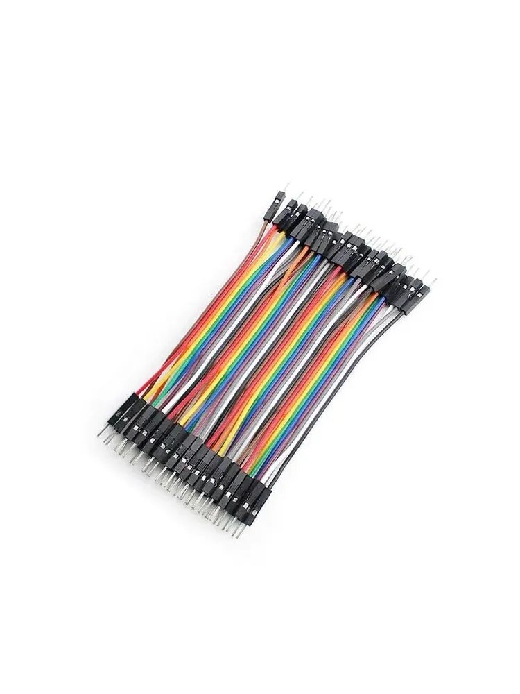 Комплект проводов Dupont 10см, 3 типа: M-M, M-F, F-F, 2.54мм, 40Pin, для Arduino