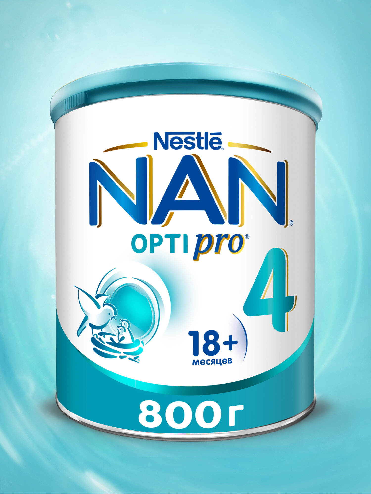 Молочко детское NAN 4 OptiPro, с 18 месяцев, 800г