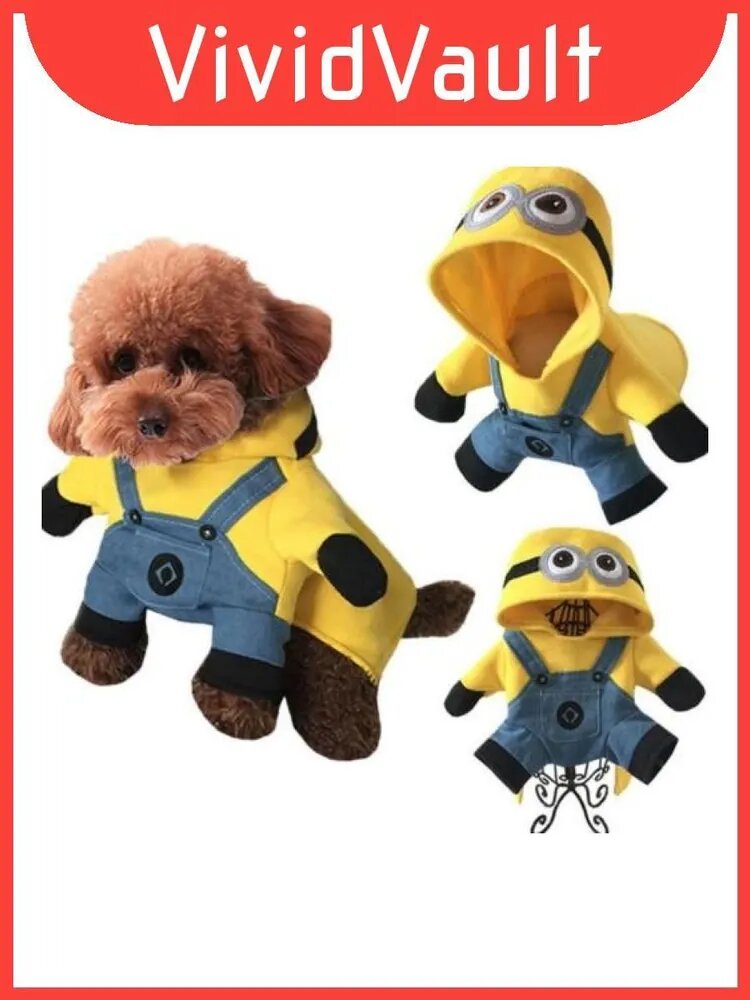 Pikachu squirtle pet go костюм pokemon halloween clothes hooded outfit dog cat minions-s