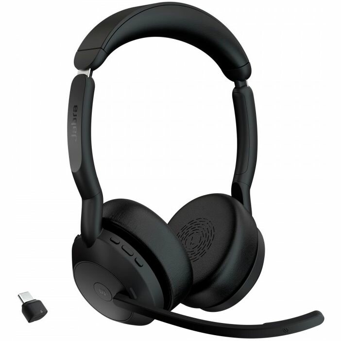 Гарнитура Jabra Evolve2 55 чёрный, беспроводная, Bluetooth, до 18 ч