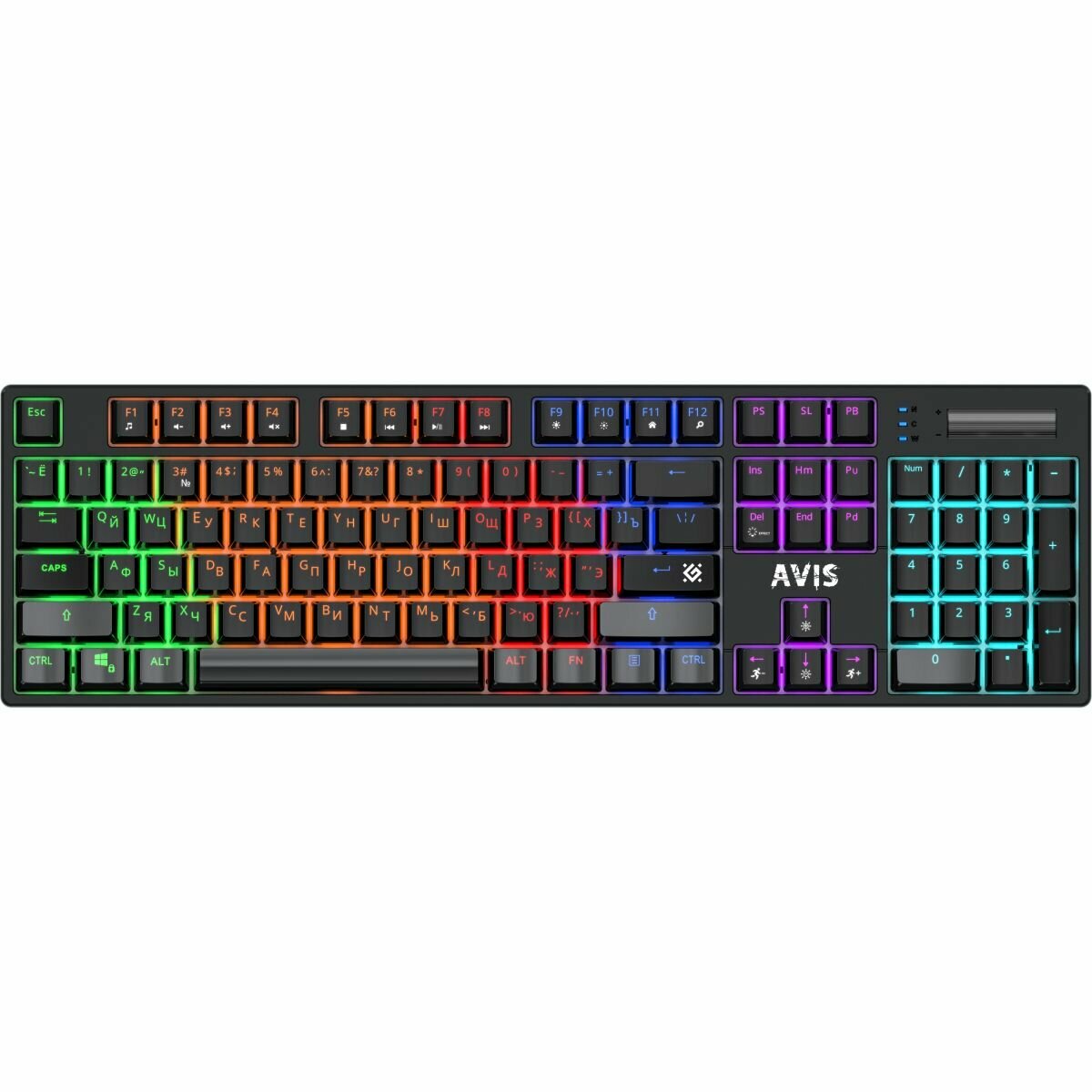 Клавиатура Defender Avis GK-312 проводная, USB Type-A, чёрный