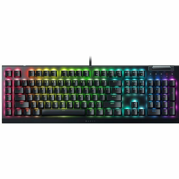 Клавиатура Razer BlackWidow V4 X Green Switch проводная, USB Type-A, чёрный (РУ раскладка)
