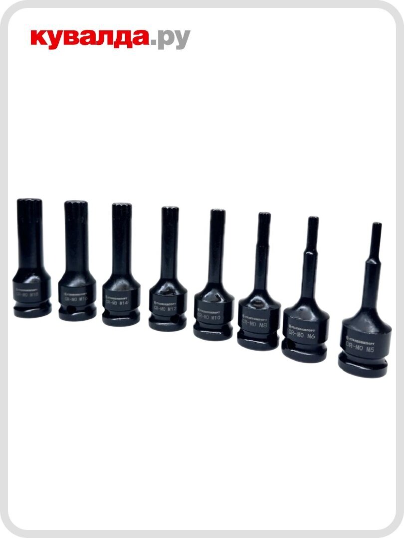 Набор ударных головок 1/2" STANKO CS122489 XZN 1/2" (8 предметов)