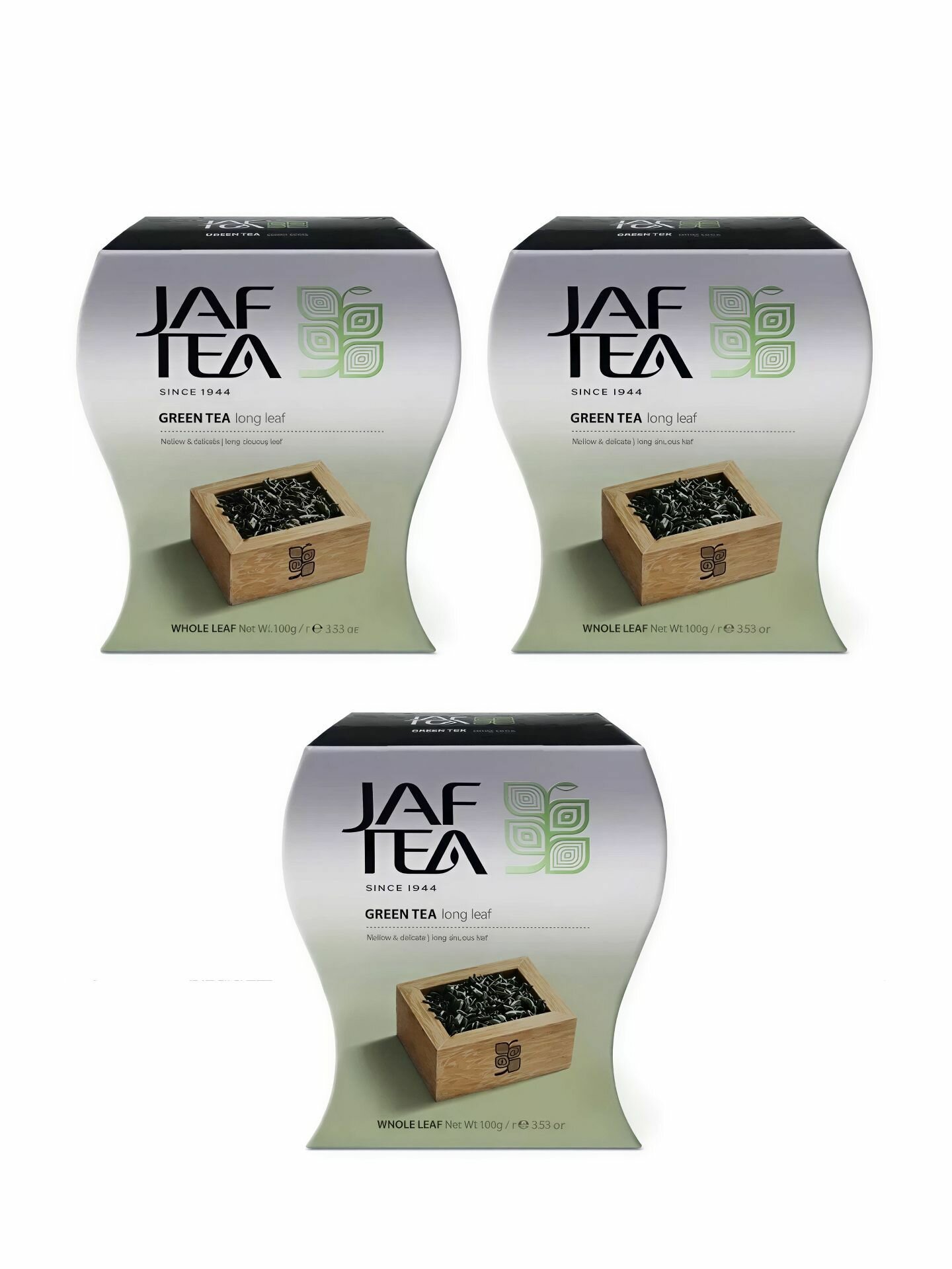 Чай зеленый Jaf Tea Long Leaf, 100 гр. - 3 штуки, листовой чай
