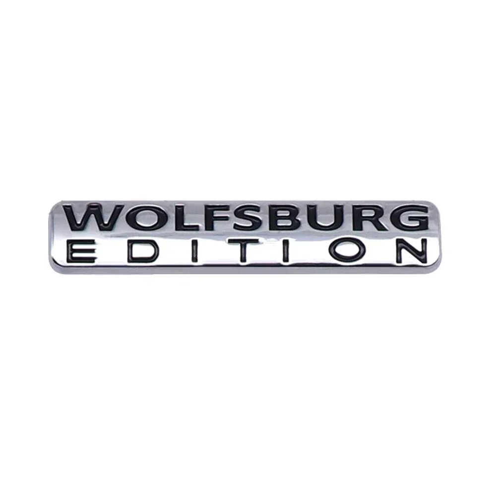 Наклейка на багажник Volkswagen WOLFSBURG EDITION Silver Black