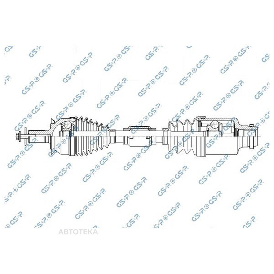 Привод в сборе MAZDA 3 1.3-1.6 03-13 прав. МКПП GSP 257407