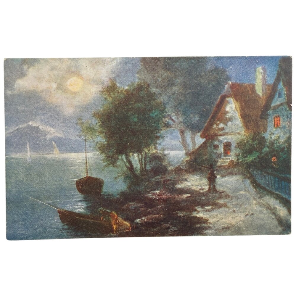 Почтовая открытка "Тихая гавань" 1900-1917 гг. Германская Империя