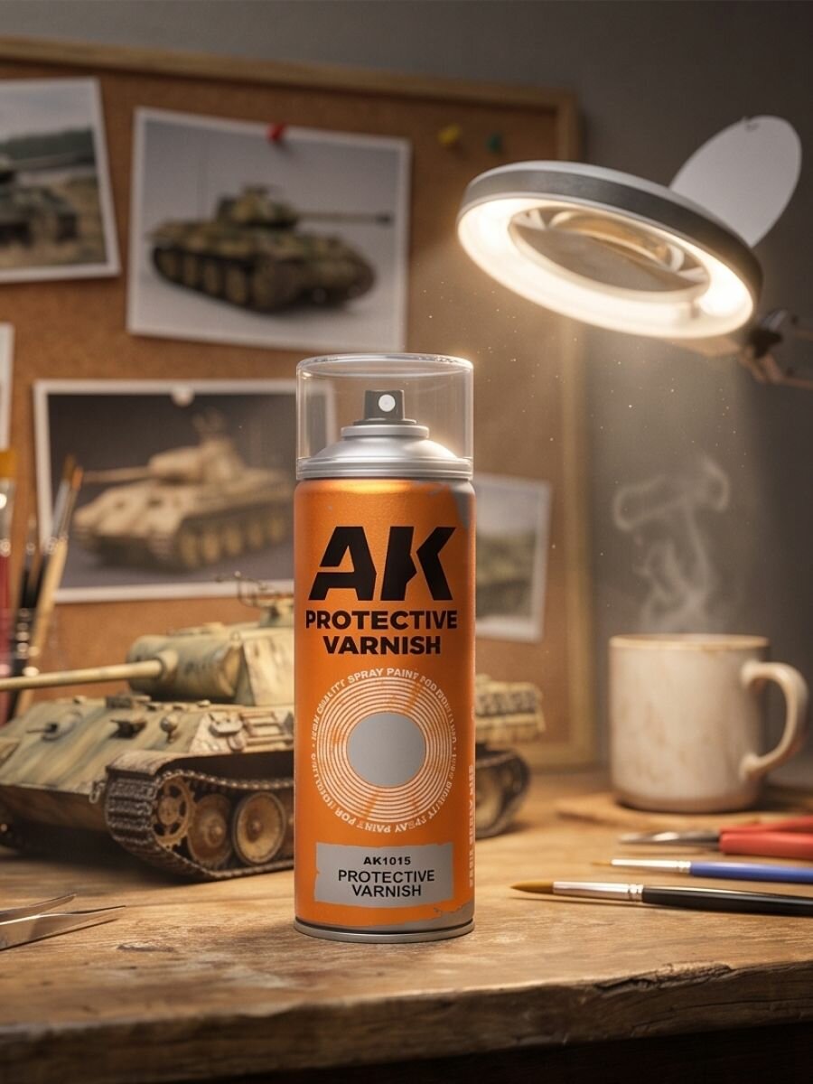 Лак-спрей AK Interactive - Protective Varnish (400ml) — фото 1