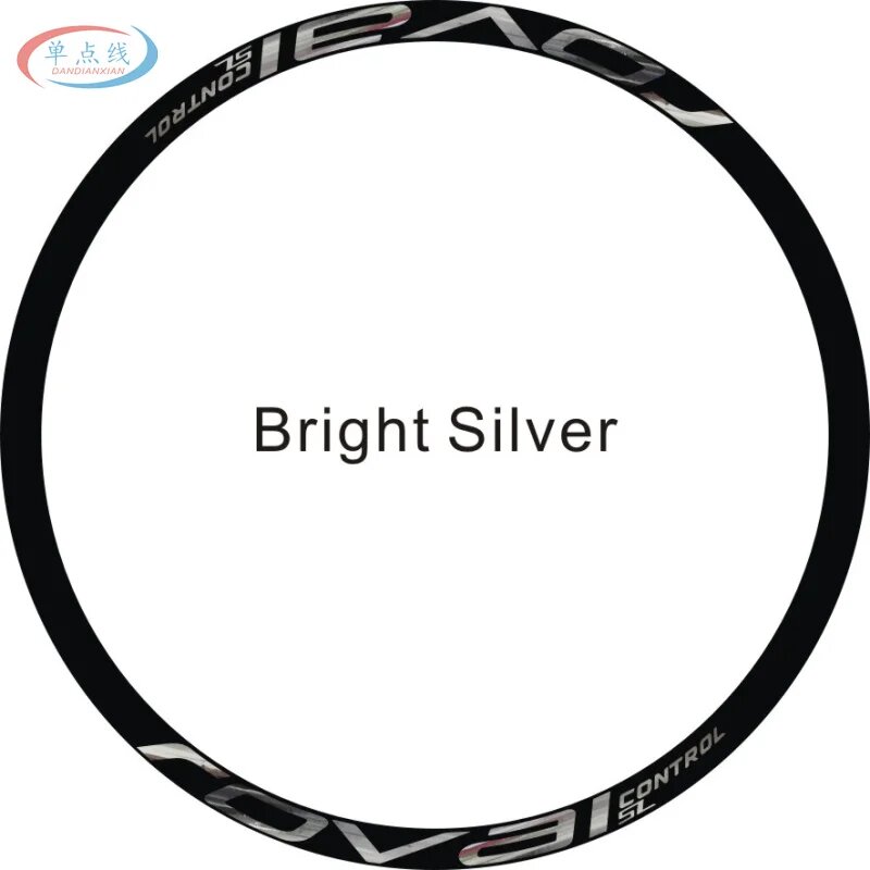 Набор наклеек на обод колес MTB 29 дюймов Vinyls Черный, bright silver