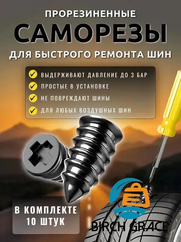 Набор для ремонта шин, 10 шт.