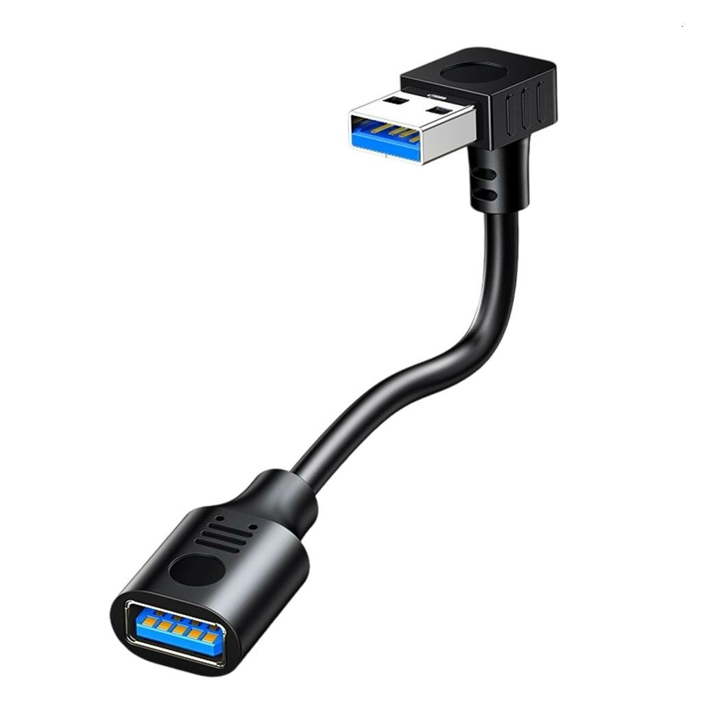 Адаптер USB 3.0 «папа-мама» с угловым разъемом, 15cm - 下弯
