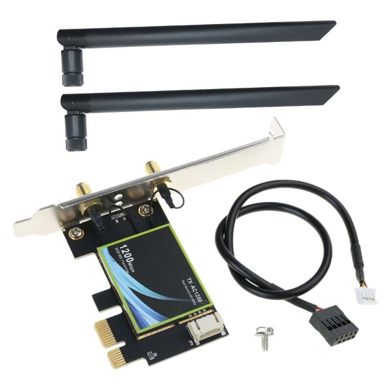 Сетевая плата PCI-E Wi-Fi 1200 Мбит с Bluetooth 4.0