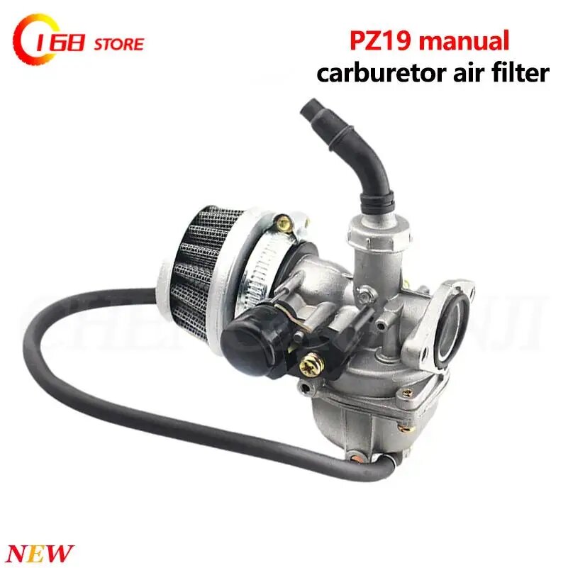 Карбюратор PZ19 и воздушный фильтр для 50CC 90CC 110CC ATV Go Kart Carb Roketa SUN PZ19 air filter
