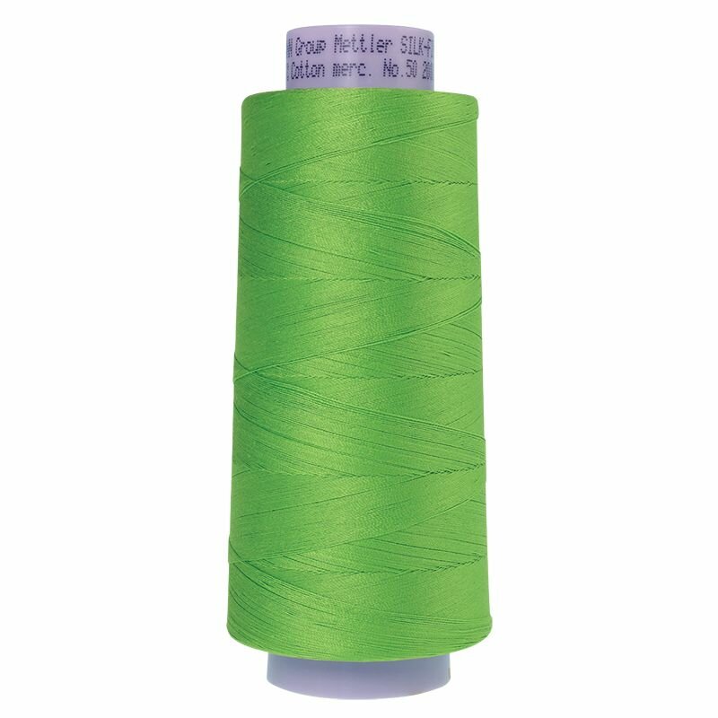 Нить для машинного квилтинга METTLER "Silk Finish", Cotton 50, 1829 м, цвет 1099, Light Kelly