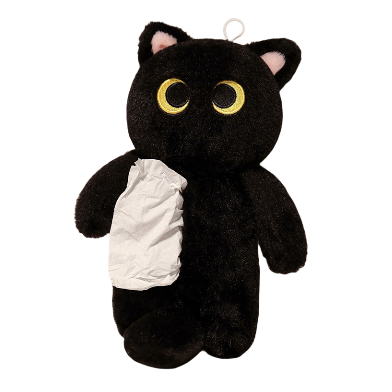 Коробочка для салфеток унисекс Mise Black Cat, 35 см