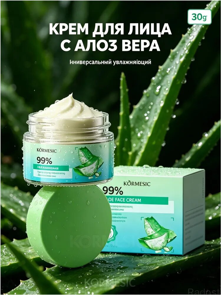 Алоэ гель увлажняющий для лица и тела универсальный Soothing Moisturizing Gel 30мл.