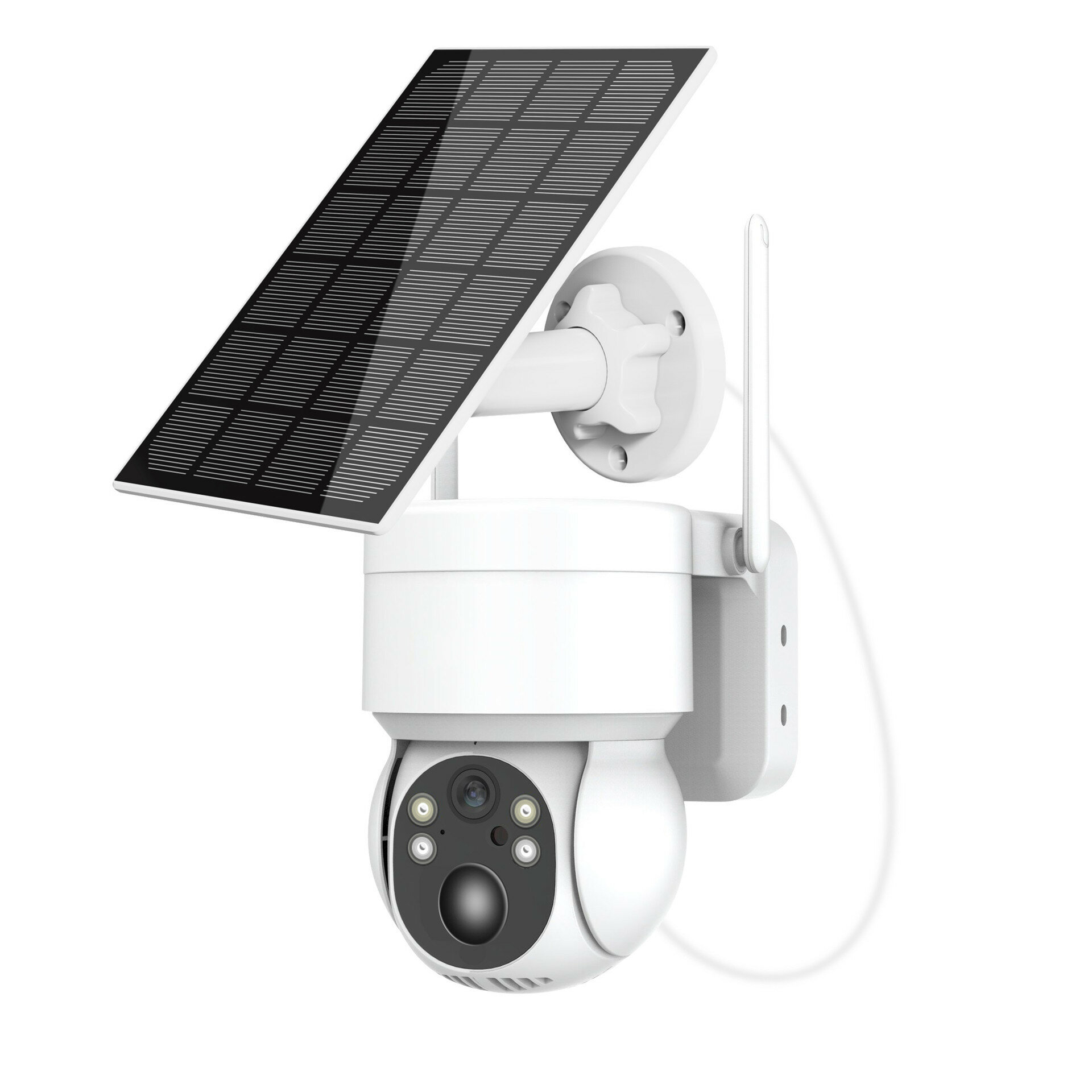 4MP солнечная батарея, наружная водонепроницаемая, беспроводной WiFi, HD, ночное видение, 360° панорамная видеокамера,
