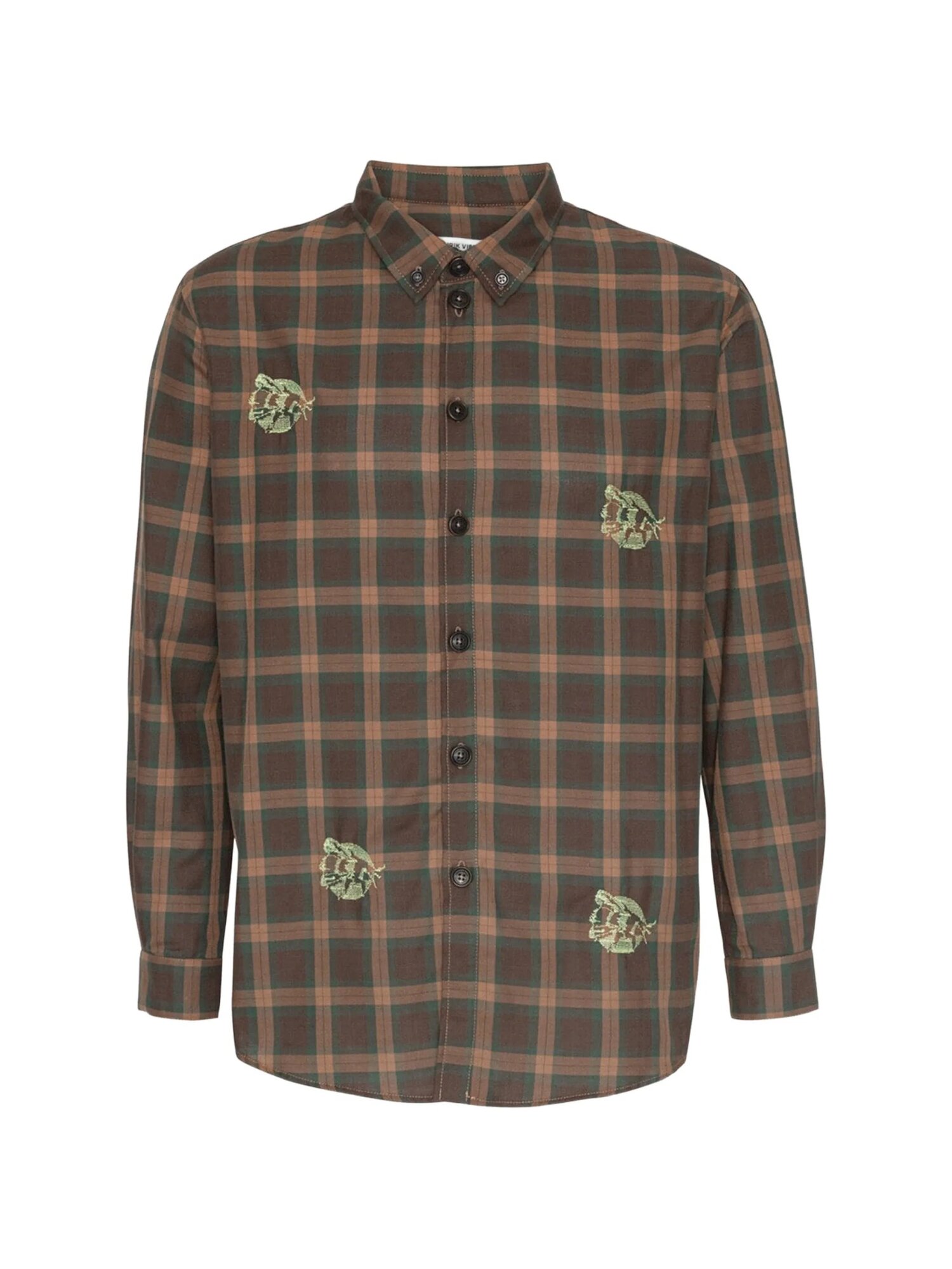 Рубашка Henrik Vibskov Block check-pattern shirt